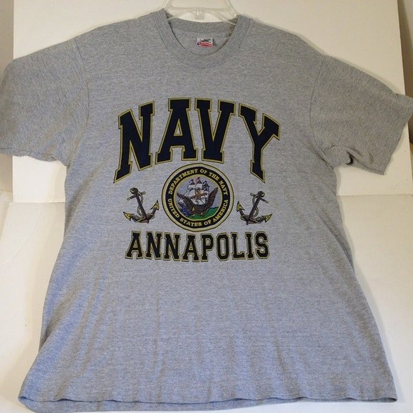 Fruit of the Loom | Shirts | Vintage Us Dept Of Navy T Shirt Mens ...